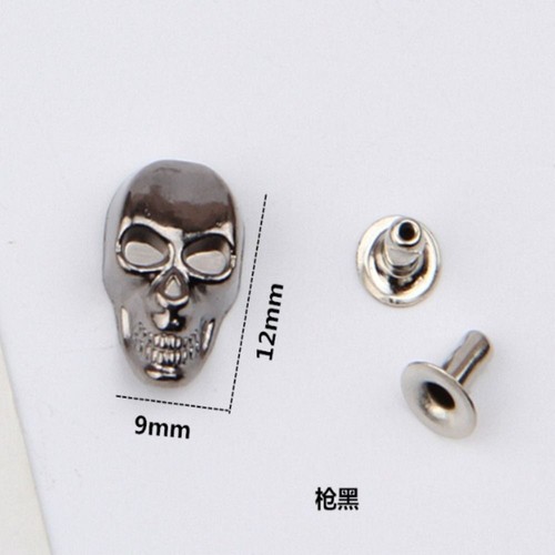 10Pcs Metal Skull Rivets Decorative Stud Punk Head Belts | eBay