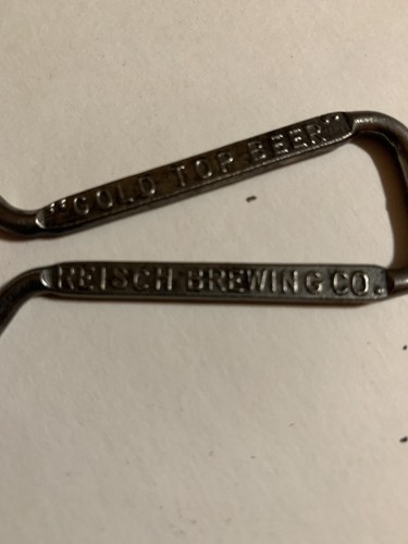 REISCH Gold Top Beer Brewing Co Springfield IL Can Bottle Opener NO ...