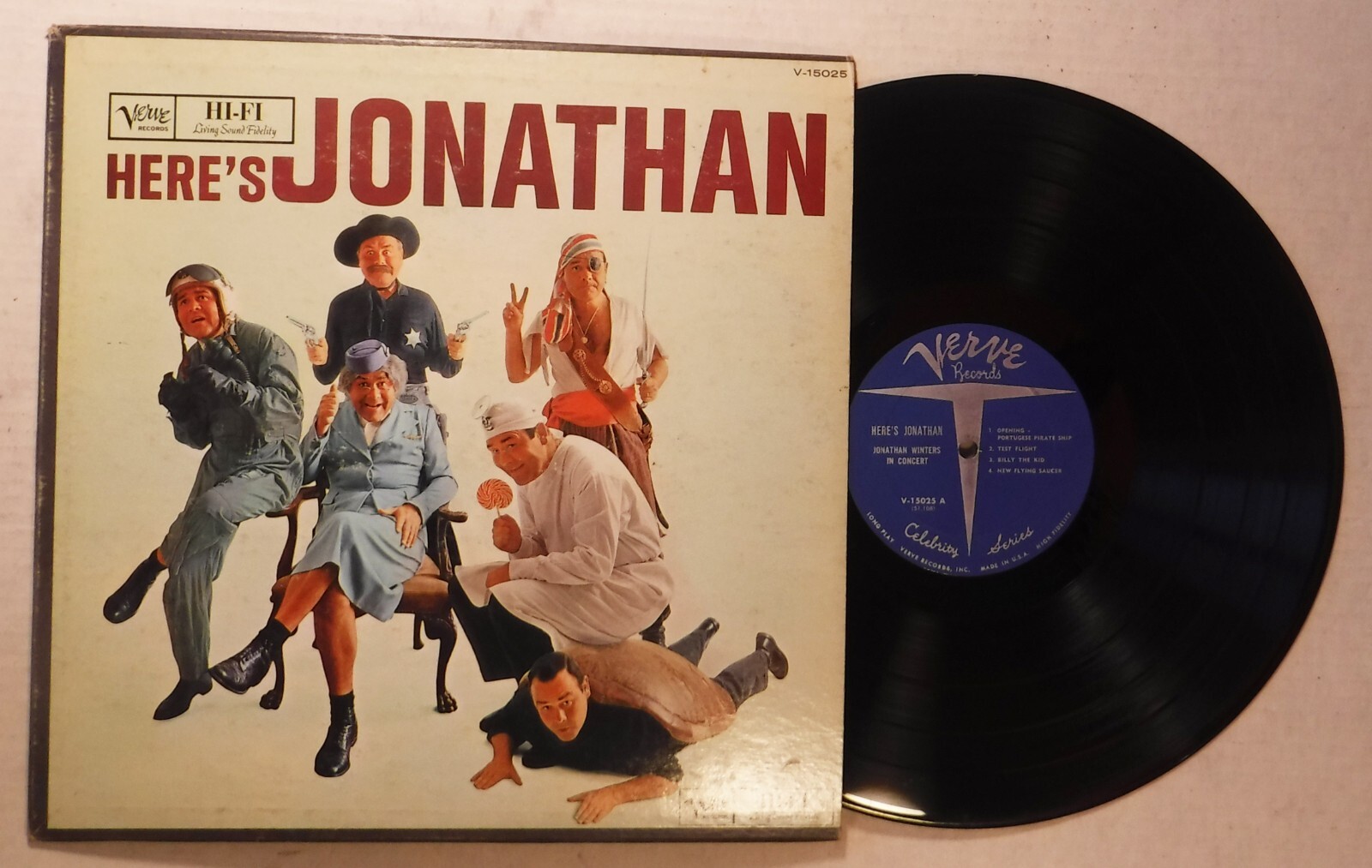 JONATHAN WINTERS / HERE’S JONATHAN / MONO COMEDY LP / VERVE V-15025 | eBay