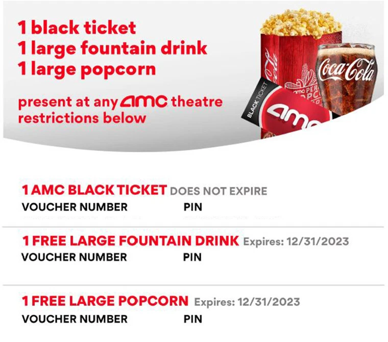 Amc Popcorn And Drink