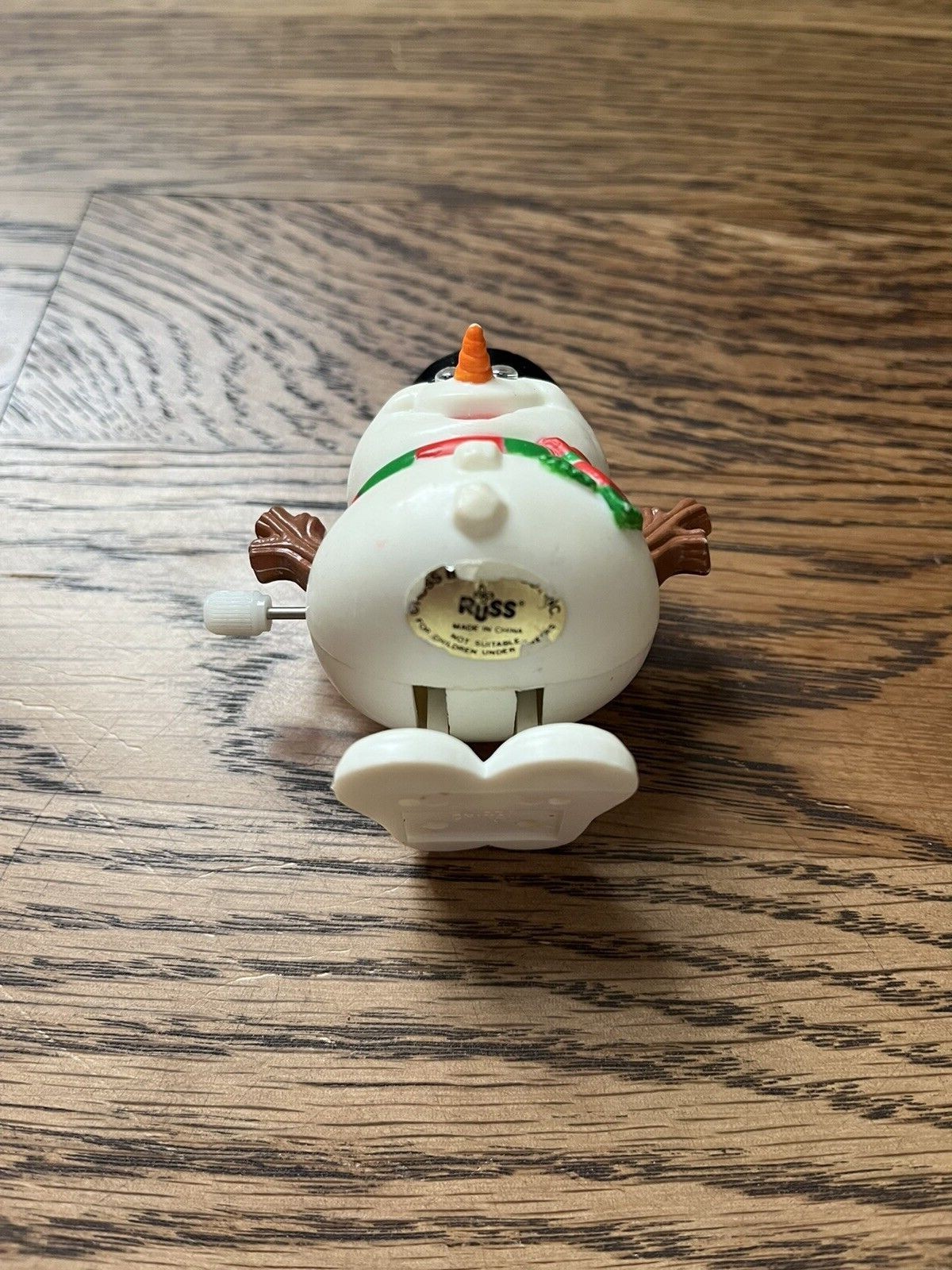 Vintage Russ Wind Up Toy Walking Hopping Snowman with Google Eyes ...