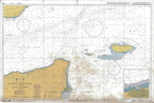 Admiralty 2970 Somalia Yemen Eastern Approaches Gulf Of Aden Chart Map ...