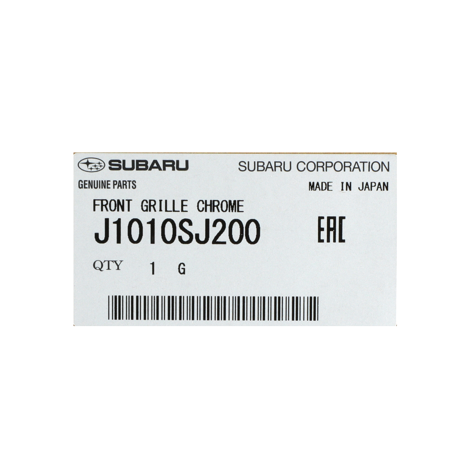 OEM 2019-2021 Subaru Forester Sport Grille Chrome Front J1010SJ200 for ...