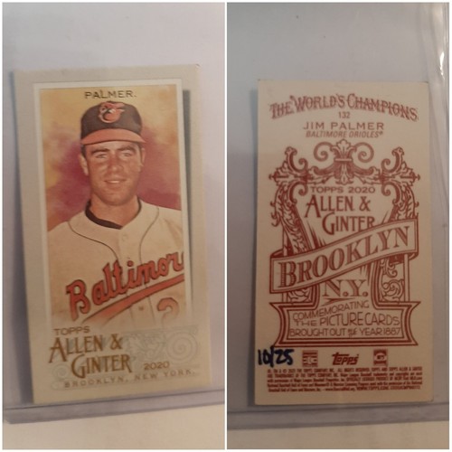2020 Topps Allen and Ginter Brooklyn Back #132 Jim Palmer /25 | eBay