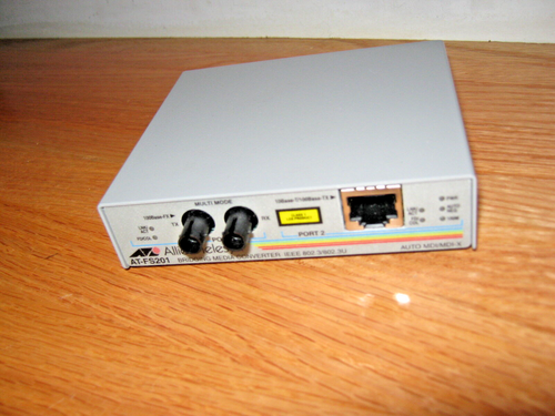ALLIED TELESIS AT-FS201 2-PORT 10/100BASETX TO 100BASEFX ST MEDIA ...