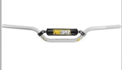 PRO TAPER SILVER SCHOOLBOY DIRT BIKE MOTOCROSS HANDLEBARS, BARS 2222D ...