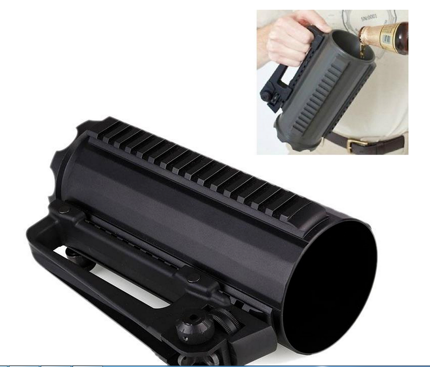 Black Tactical Battle Mug Detachable Carry Military Rail Mug Cup ...