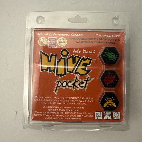 Hive Pocket Tile Board Game Travel Size w/ Ladybug & Mosquito Expansion ...