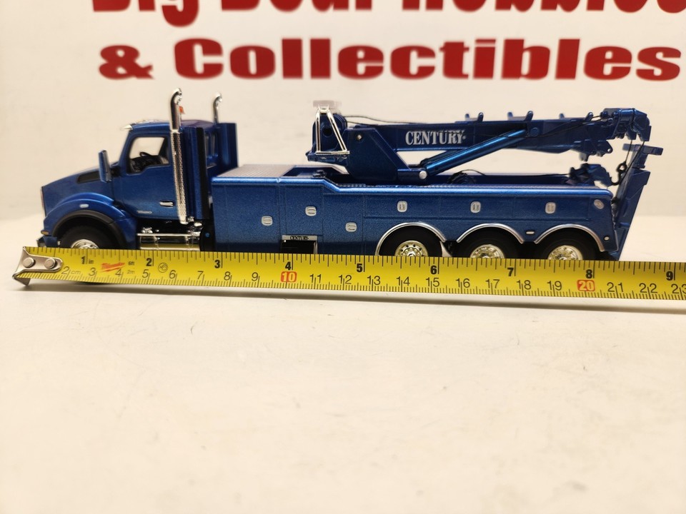 1/50 First Gear 50-3466 Surf Blue Kenworth T880 W/Century 1060 Rotator ...