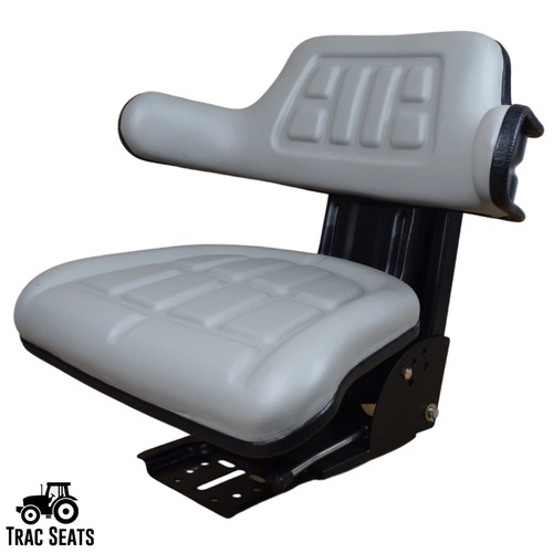 Grey Tractor Suspension Seat Fits Massey Ferguson 135 150 165 175 180 ...