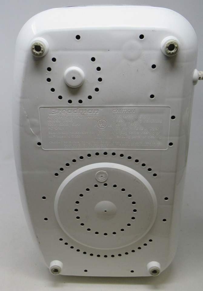 BREADMAN 1-2 LB. DIGITAL BREAD MAKER WHITE TR845, BREAD MACHINE FRUIT ...
