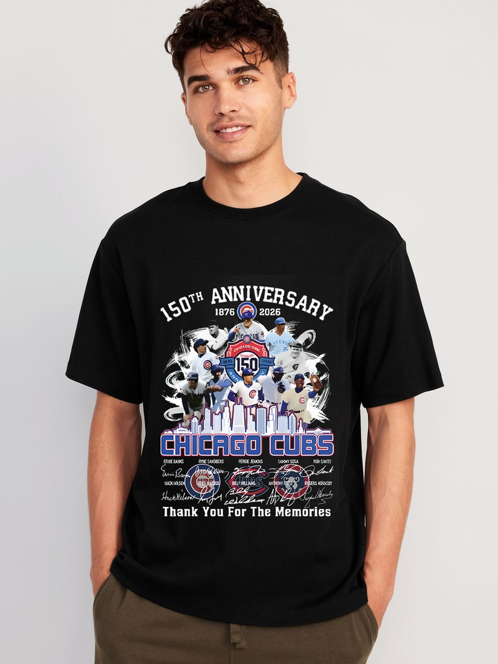 Chicago Cubs 150th Anniversary 1876-2026 Thank You For The Memories ...