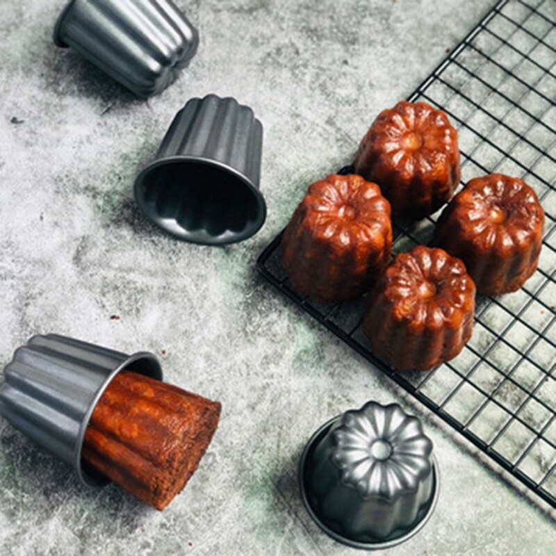 Canele Form, Cannele Muffin Tasse, 4 StüCk Antihaft Cannele Form ...