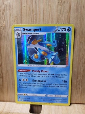 SWAMPERT🏆 Holo 064/264 Fusion Strike (Genuine) Pokemon Card | eBay ...