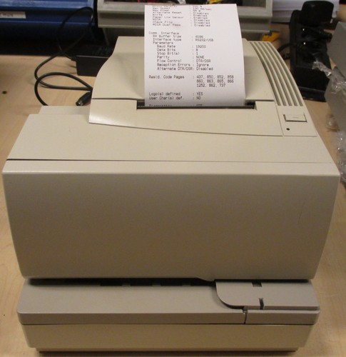 Axiohm NCR A758 Thermal Impact Receipt Slip Ticket Printer Serial DB25 ...