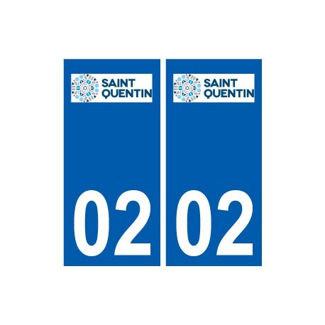 02 Saint-Quentin logo ville autocollant plaque sticker droits | eBay