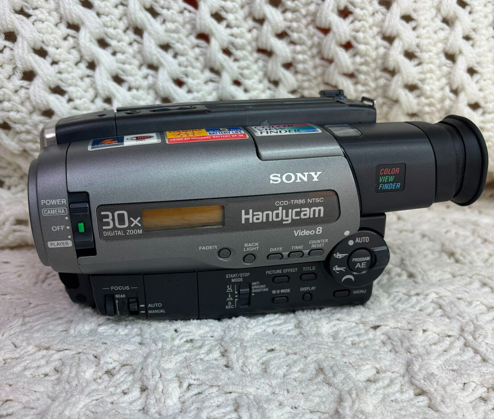 Sony Handycam CCD-TR86 Video8 Camcorder 30x Digital Zoom Video Camera ...