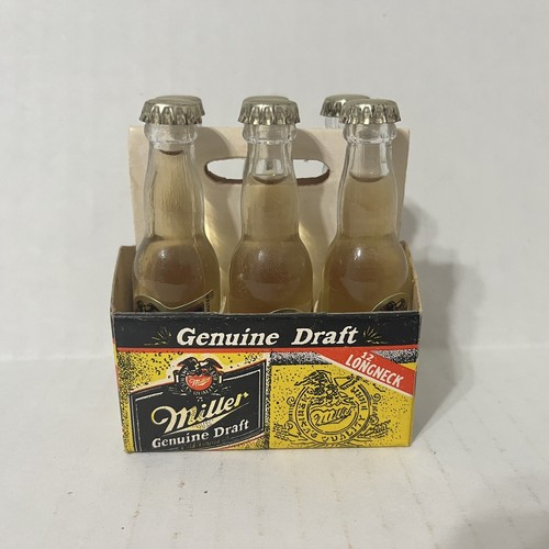 Vintage Collectible Miniature Miller Genuine Draft 3” Glass Bottles | eBay