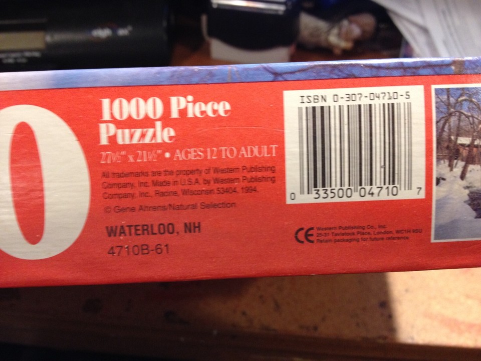 Golden Guild Waterloo NH Jigsaw Puzzle 1000 New Sealed Puzzle Covered ...