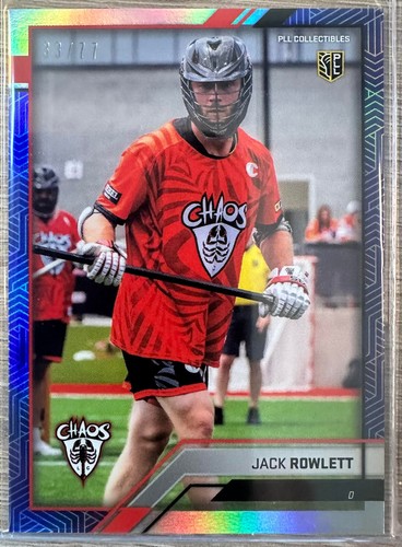 2023 PREMIER LACROSSE LEAGUE PLL SNAPSHOT JACK ROWLETT SP BLUE PARALLEL ...