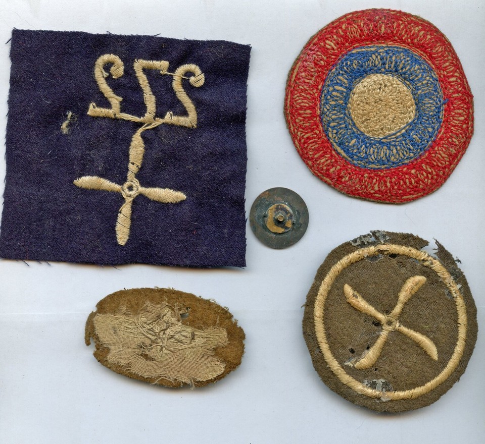 WWI WW1 AEF Lot SSI Patches Felt Embroidered AIR SERVICE Aviation ...