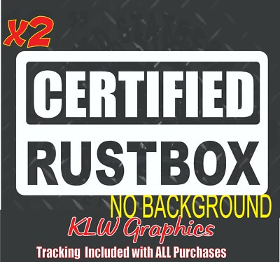 Rust box Certified Decal Sticker 4x4 Car Turbo Diesel Truck 6.7 6.6 ...