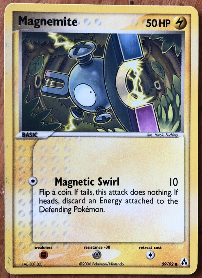 Magnemite 59/92 Non-Holo Ex Legend Maker 2006 Pokemon TCG Card Non-Holo ...