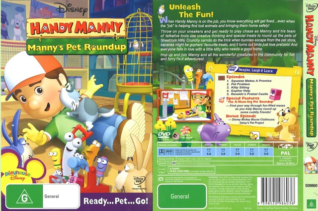Handy Manny - Manny's Pet Roundup (DVD, 2009) for sale online | eBay