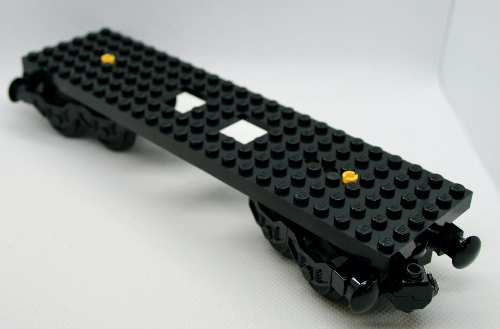 New LEGO Train Wheel Car Assembly - Black Base 6 x 24 (Wheels w/ metal ...