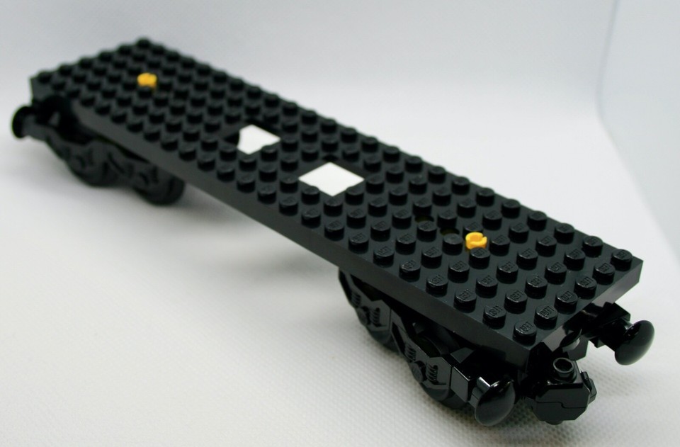 New LEGO Train Wheel Car Assembly - Black Base 6 x 24 (Wheels w/ metal ...