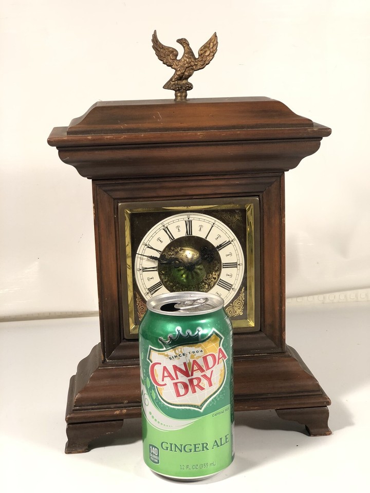 Vintage Rensie Mantle Desk Clock Parts Restoration Or Use As Is Made In ...