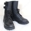 Black Leather French Army Ranger Buckle Boots - Mens Combat Military ...
