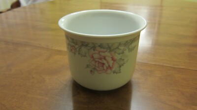 Ceramic Flower Pot Pink Roses Floral FTD Container Vase | eBay