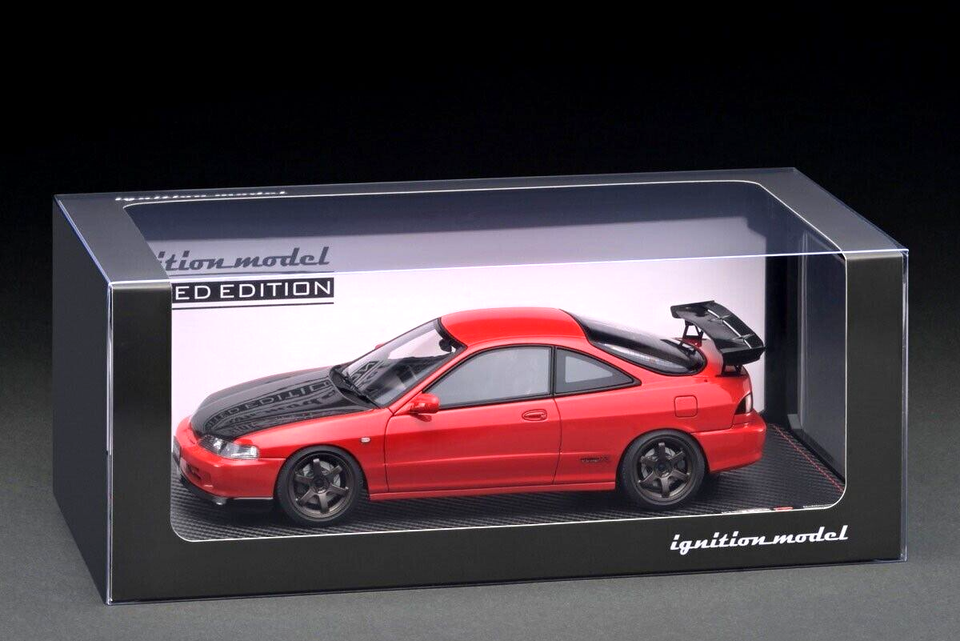 Ignition Model Honda INTEGRA (DC2) TYPE R Red With Engine B18C 1/18 ...
