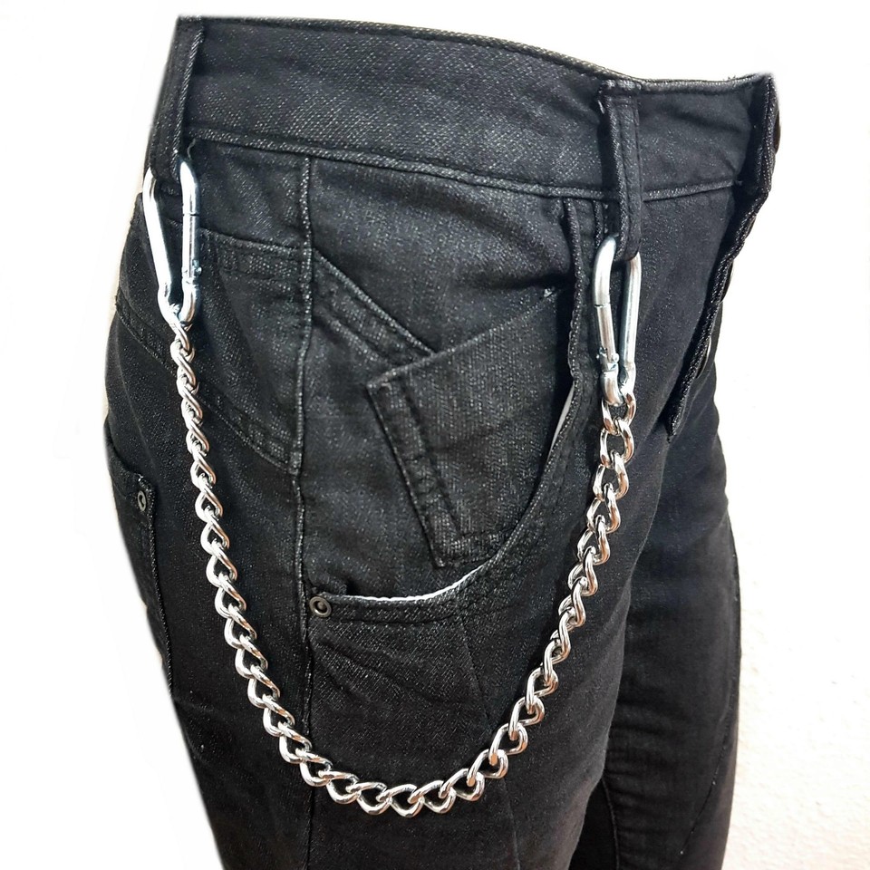 Pants Chain Keychain Carabiner Hook Key Chain Link Chain Carabiner | eBay