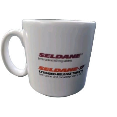 Seldane Seldane -D Pharmaceutical Drug Sales Rep Coffee Mug Promo Cup ...
