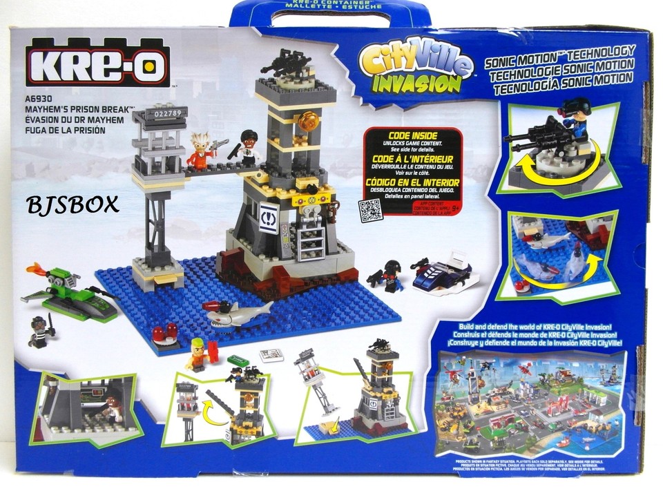 KRE-O CityVille Invasion Mayhem's Prison Break 250 Pcs A6930 Kreo Block ...