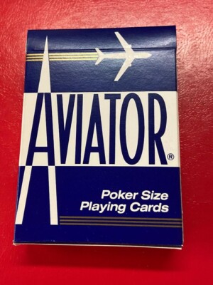 NEW Aviator Poker Size Playing Cards - Blue Deck - Sealed pack | eBay