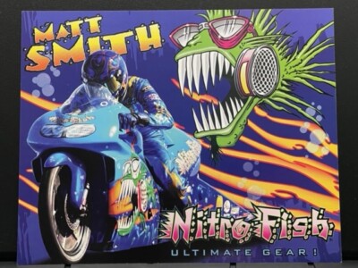 VRHTF NHRA "MATT SMITH" NITRO FISH PRO STOCK BIKE" HAND OUT | eBay
