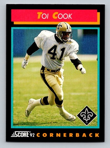 1992 Score Toi Cook #373 New Orleans Saints | eBay