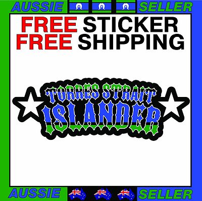 Torres Strait Island Flag Waterproof Car Sticker INCLUDES FREE BONUS ...