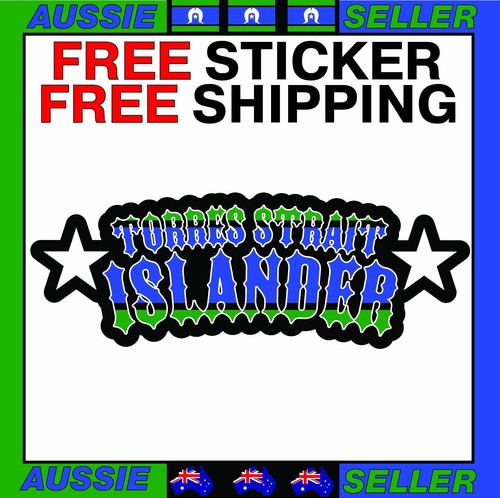 Torres Strait Island Flag Waterproof Car Sticker INCLUDES FREE BONUS ...