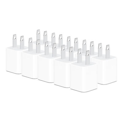 Lot of 10 Genuine OEM Apple A1385 5W USB Power Adapter Cube Charger ...