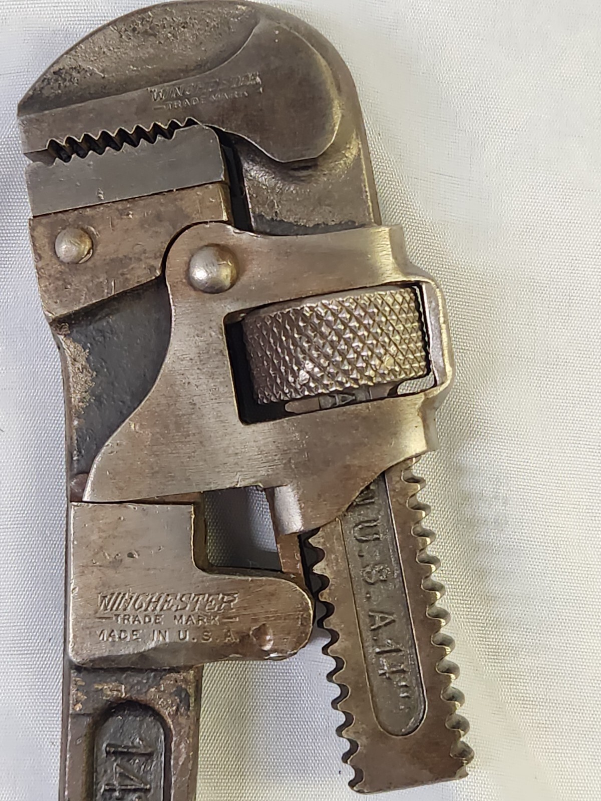 VINTAGE WINCHESTER WOOD HANDLE 14" PIPE WRENCH! | eBay