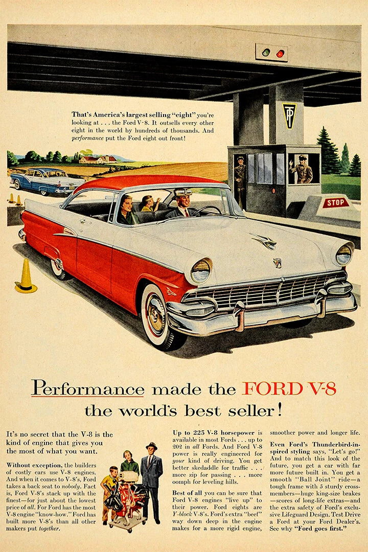 Front Of Old Car Poster