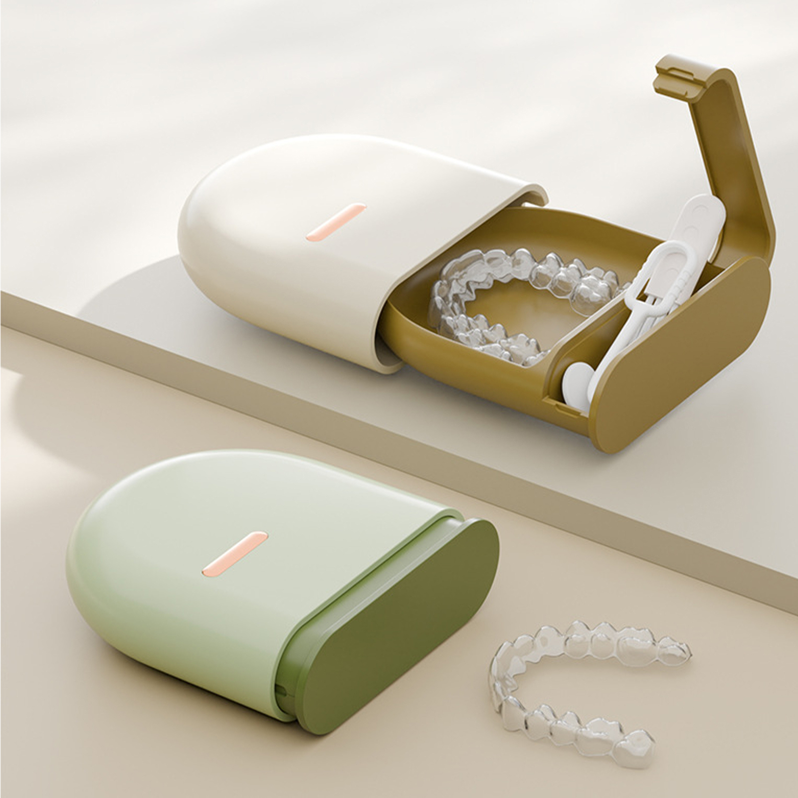 2 Pack Retainer Case With Vent Holes Silicone Slim Cute Retainer Holder ...