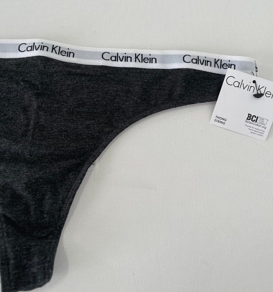 CK Calvin Klein Women's Thongs & G-Strings Underwear Charcoal Grey 1 ...