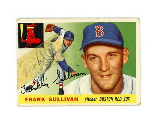 FRANK SULLIVAN signed 1955 TOPPS baseball card #106 RED SOX Rookie | eBay