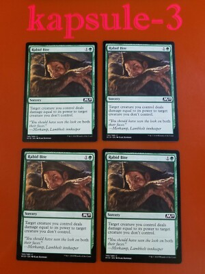 4x Rabid Bite | M19 Core Set 2019 | MTG Magic Cards | eBay