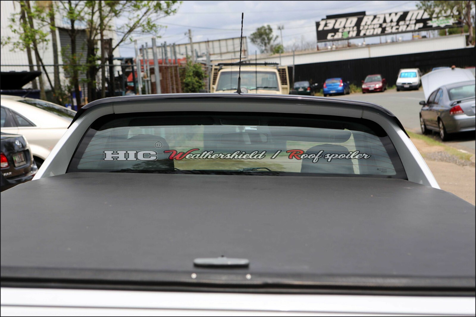 HIC Holden Commodore VE VF Ute Rear Window Roof Visor Spoiler Wing SS ...